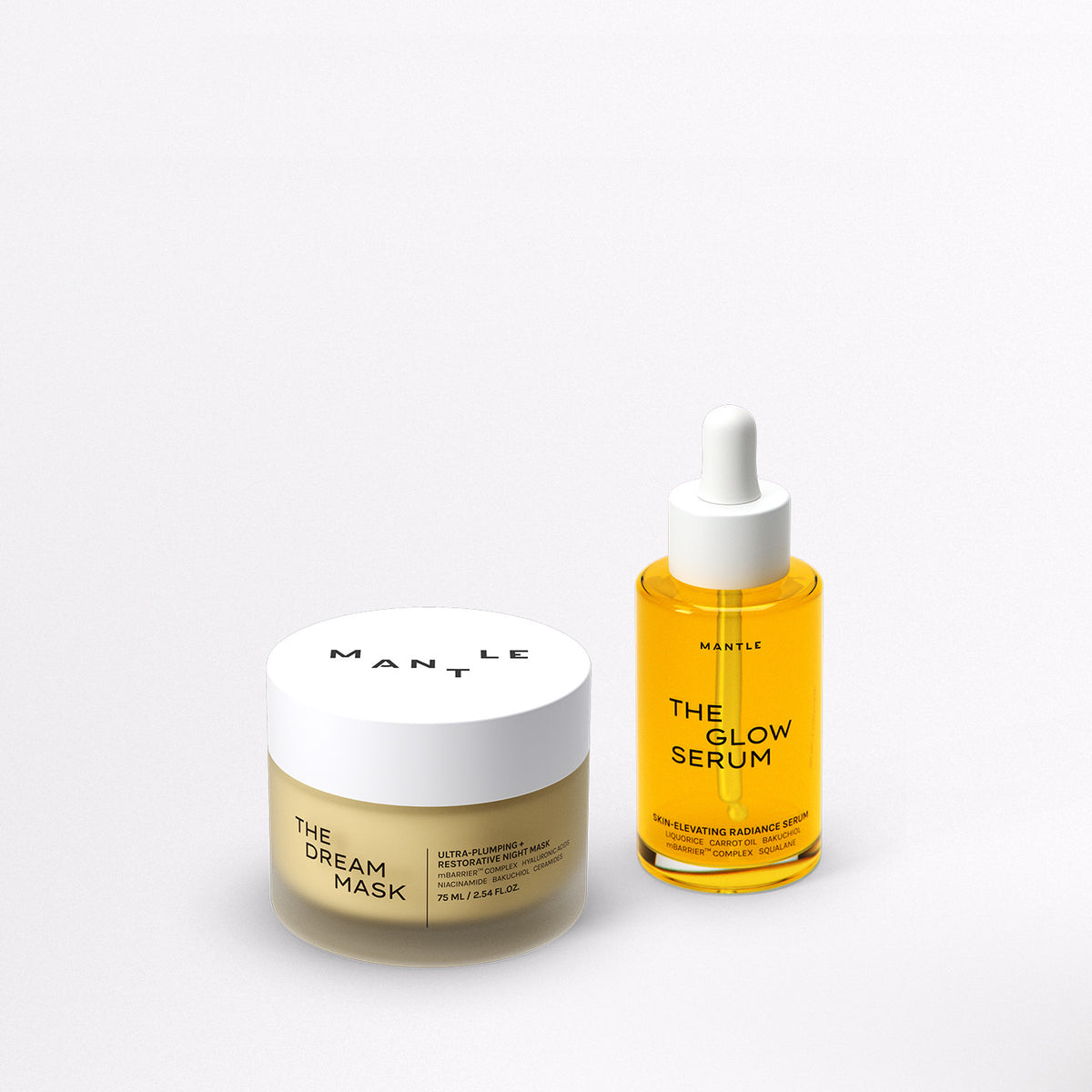 The Iconic Duo | The Glow Serum + The Dream Mask | MANTLE