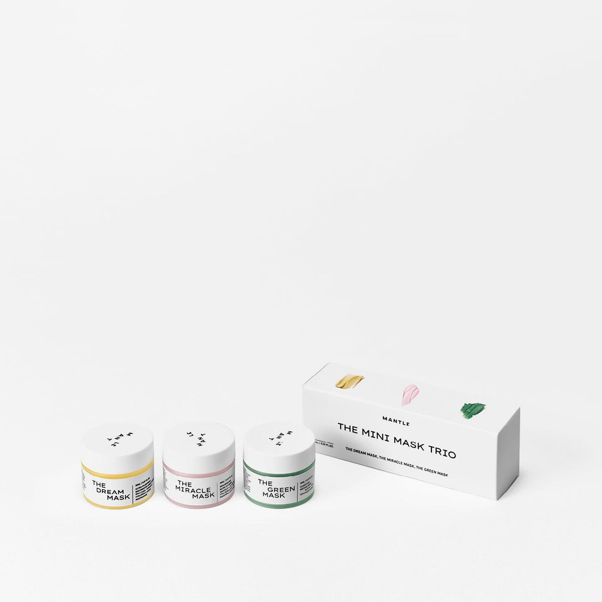 The Mini Mask Trio | Three travel-sized face masks | MANTLE